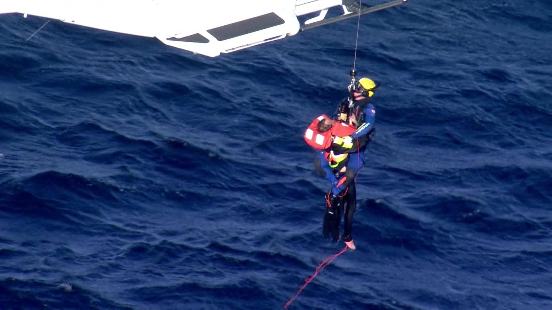 Fishermen winched to safety after boat starts sinking off NSW coast ...
