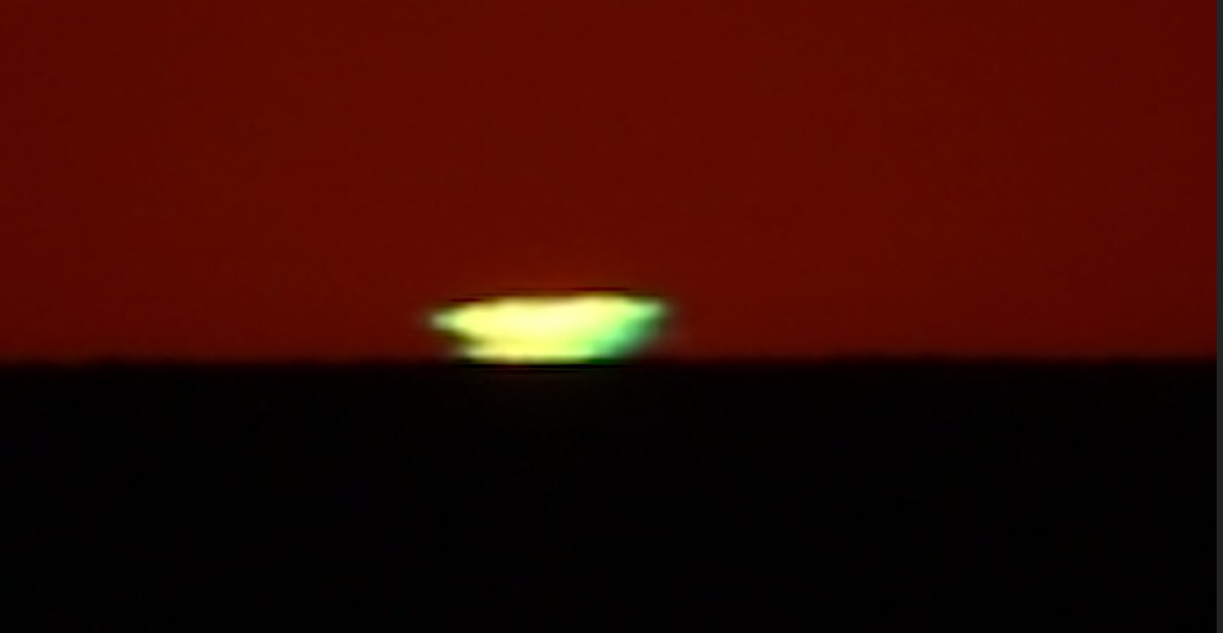 The rare green flash a force of nature colliding - ABC News