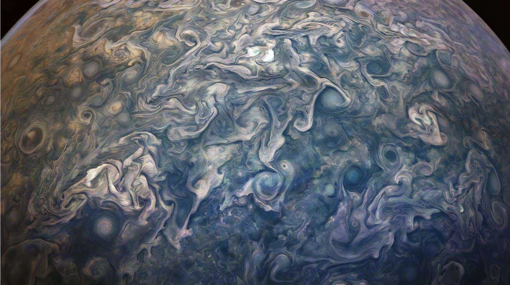 Jupiter's 'dramatic atmosphere' creates stunning painting-like effect ...