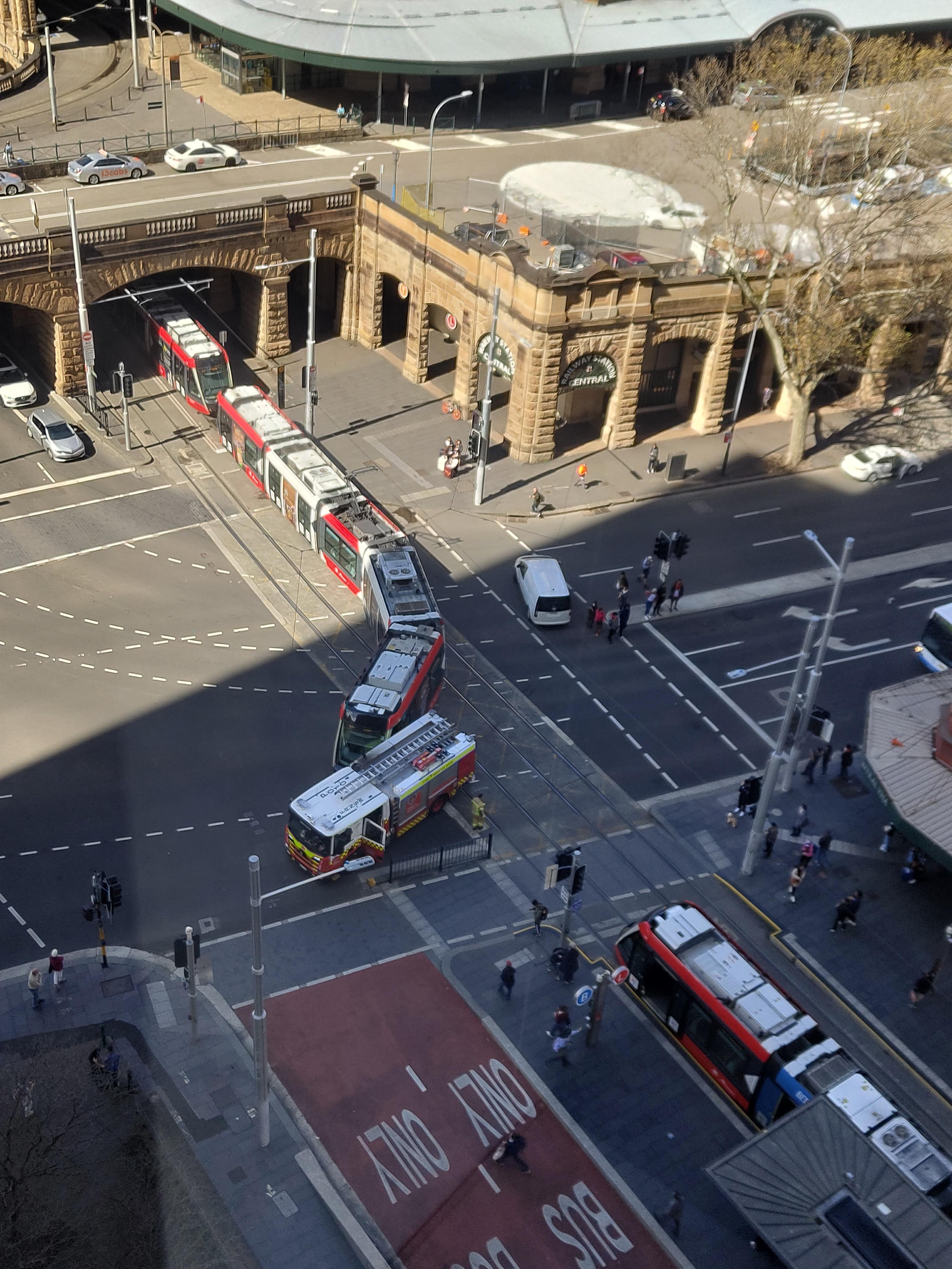 Five people treated by paramedics after collision between Sydney light ...