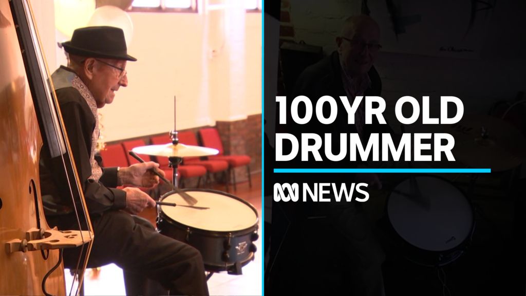 100 year old drummer won't put down the sticks - ABC News
