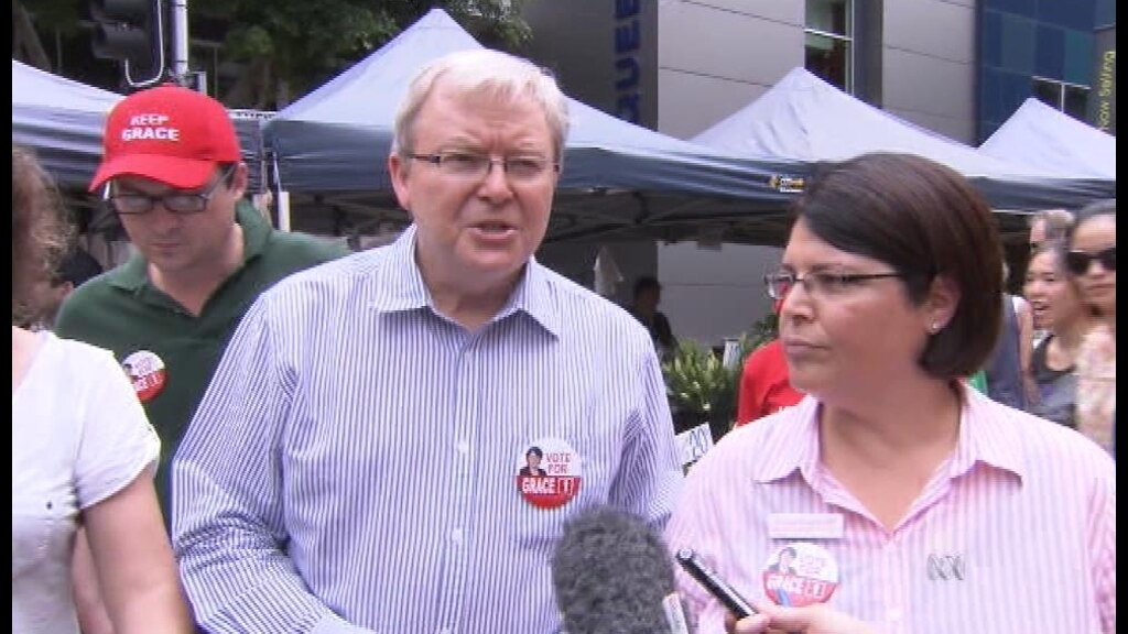 Rudd, Abbott hit Qld campaign trail - ABC News
