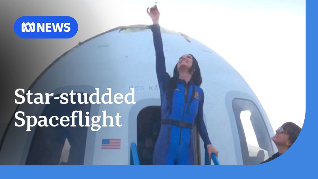Katy Perry touches down after all-female spaceflight - ABC News