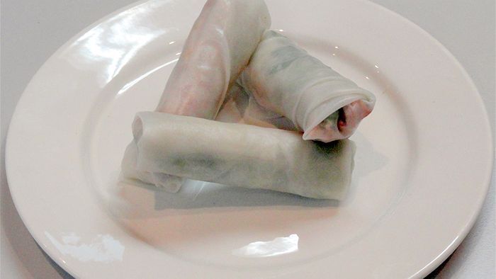 Duck and Persimmon Rice Paper Spring Rolls - ABC News