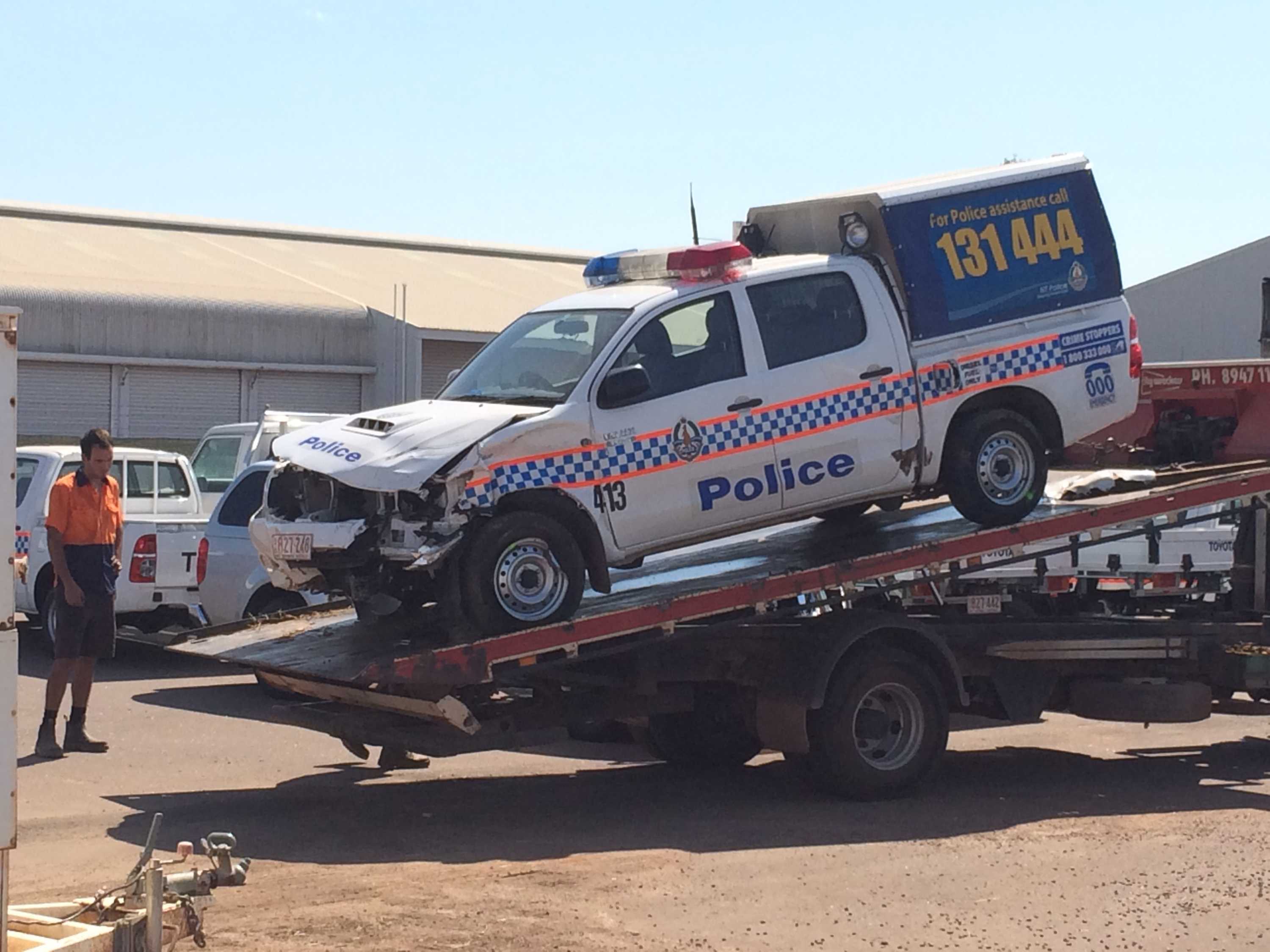 NT Police vehicles crash into each other responding to call - ABC News