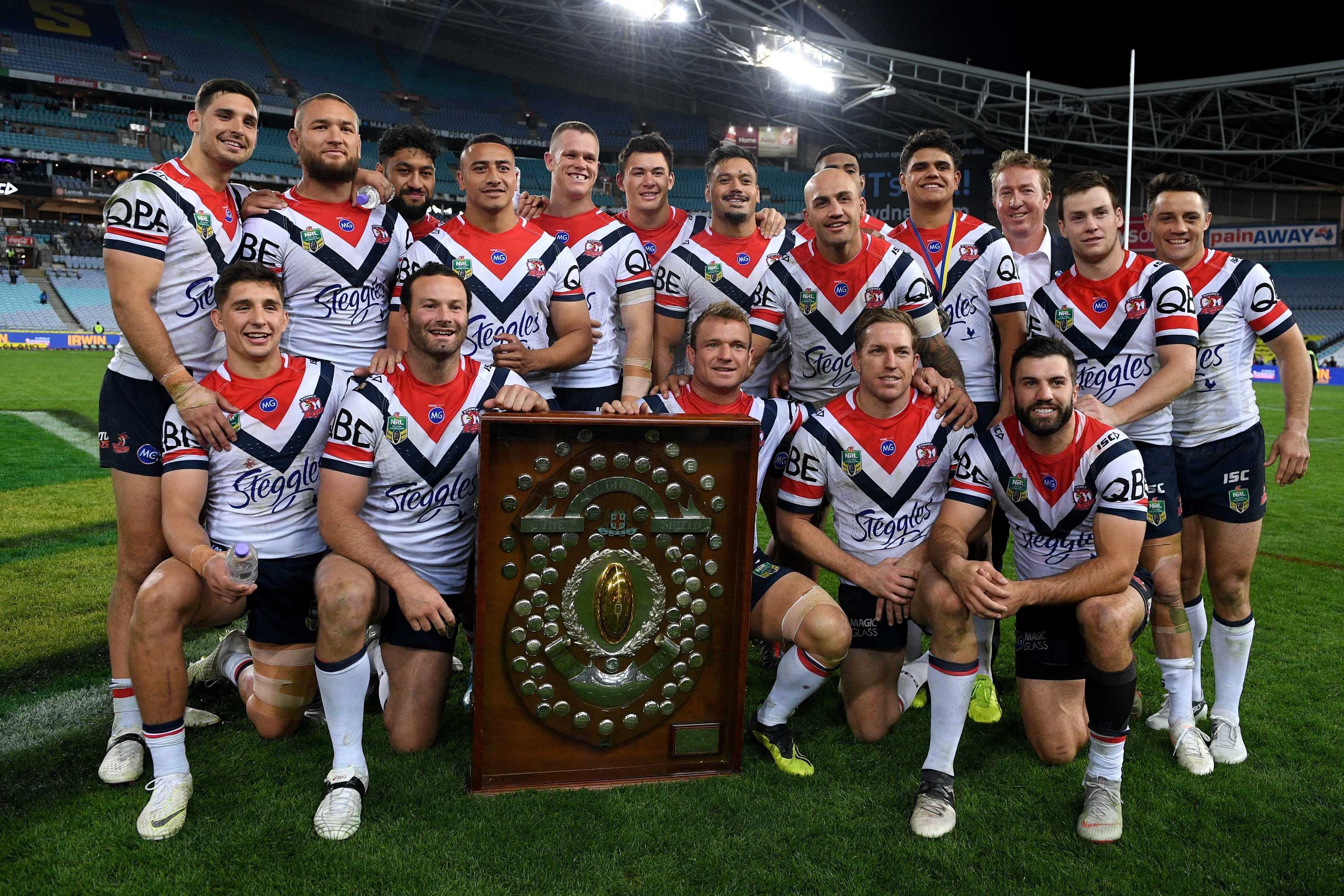 Sydney Roosters claim NRL minor premiership as Johnathan Thurston ...