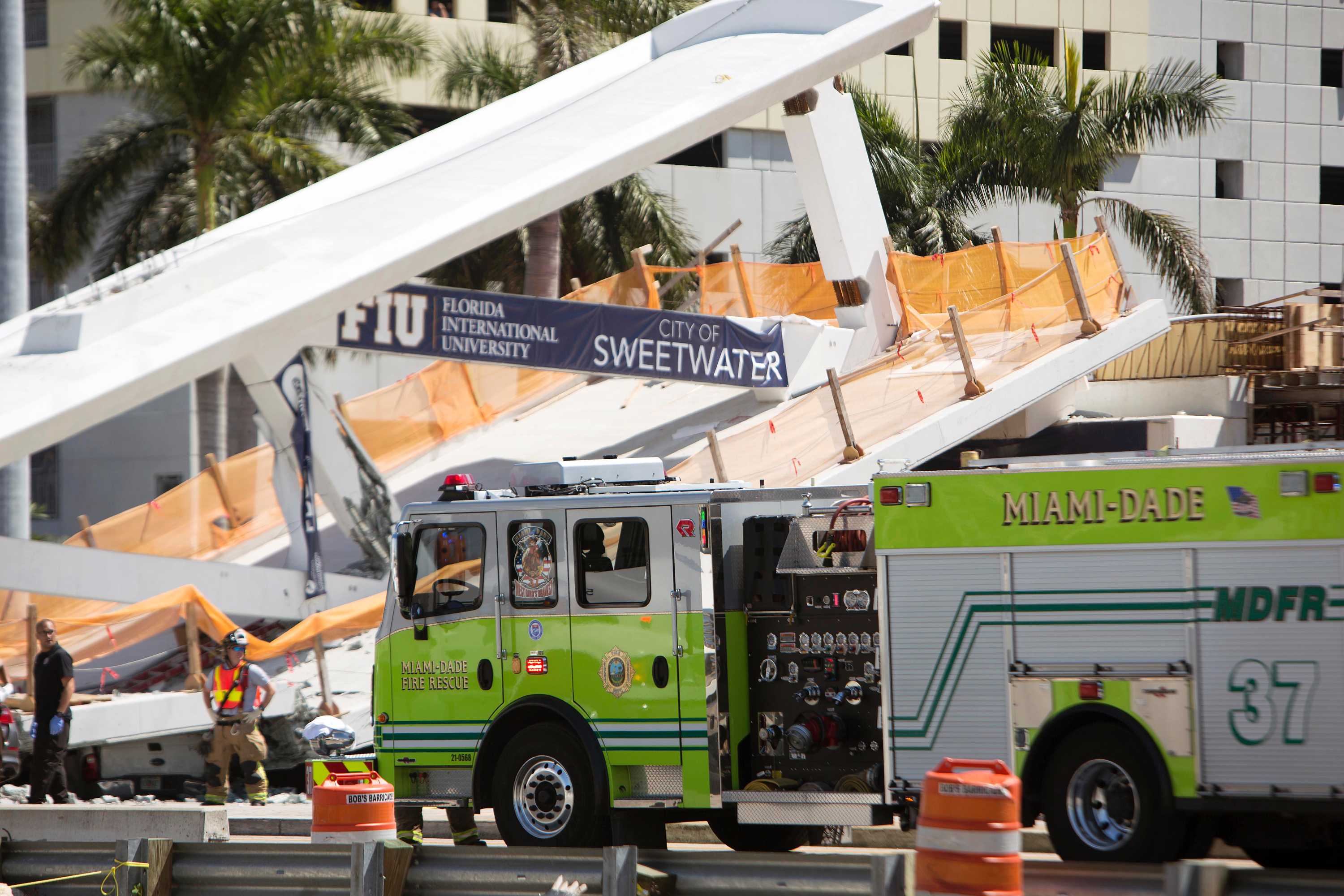 Florida International University bridge collapse kills four, crushes ...