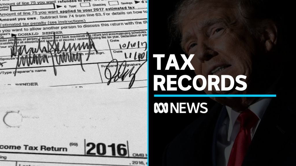 Former US President Donald Trump's tax returns released to public - ABC ...