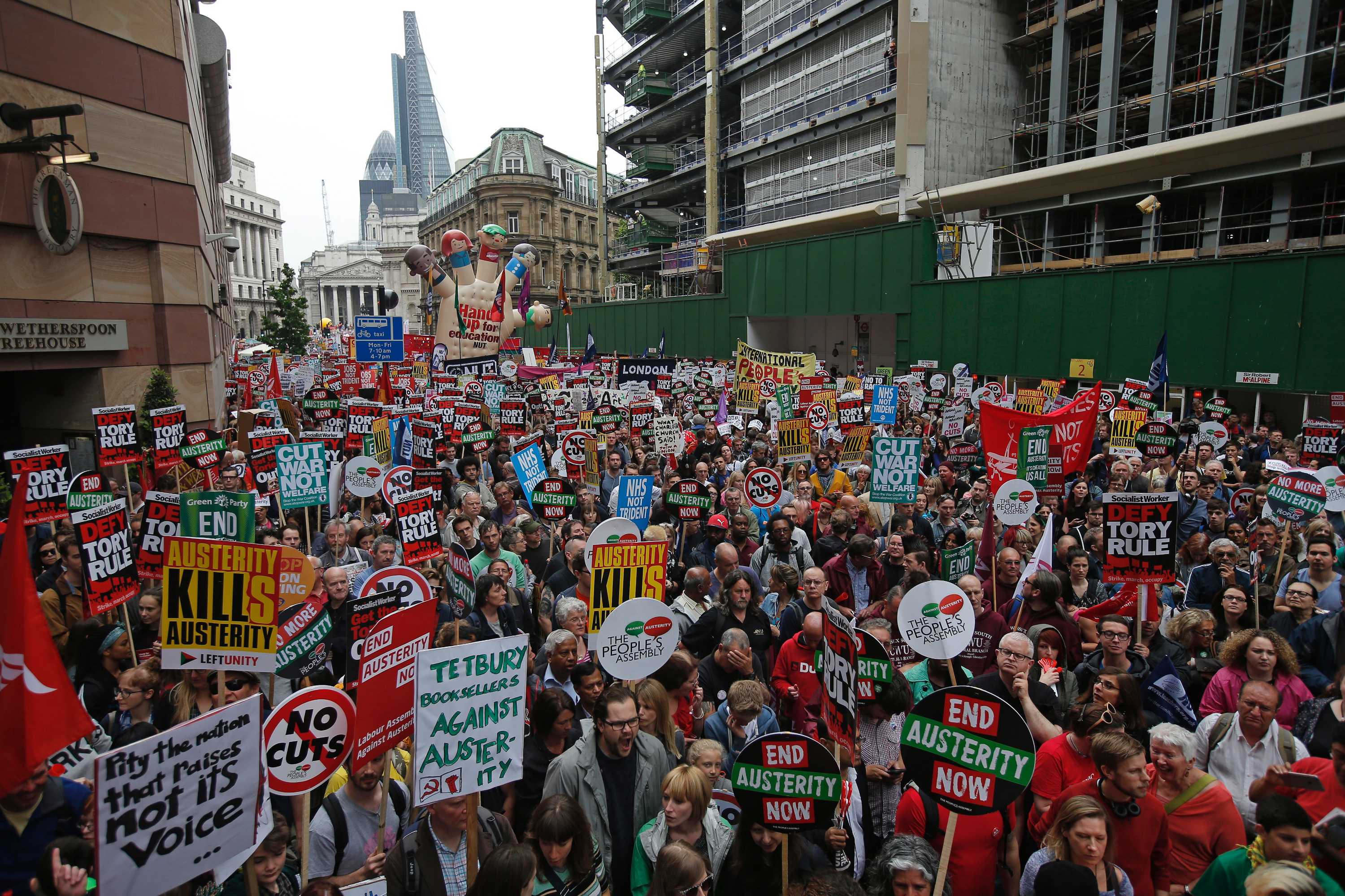 #EndAusterityNow: Tens of thousands march against austerity measures in ...