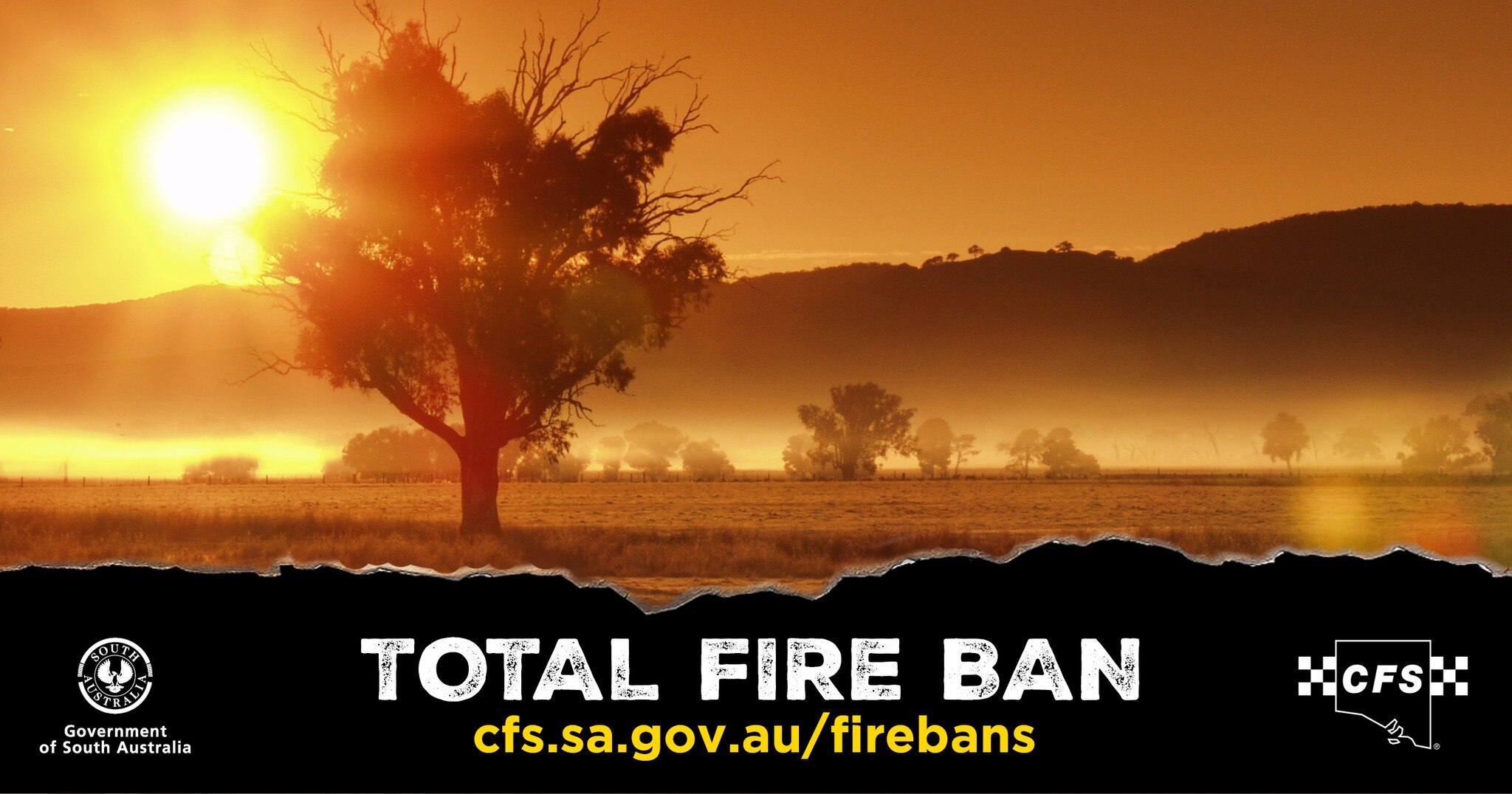 Hazardous fire conditions predicted on total fire ban day in SA - ABC ...