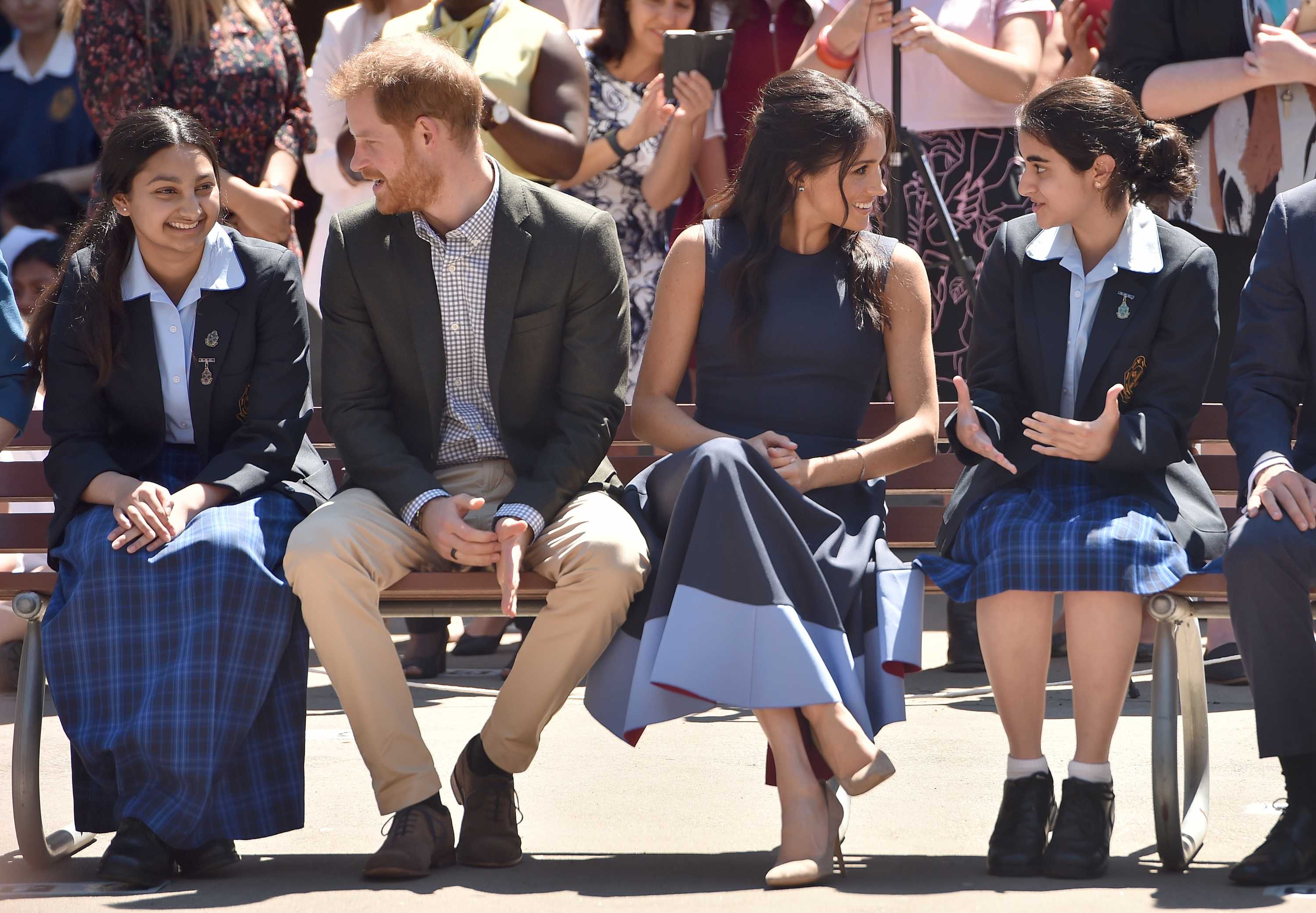 Prince Harry and Meghan Markle pay 'surprise' visit to Parramatta high ...