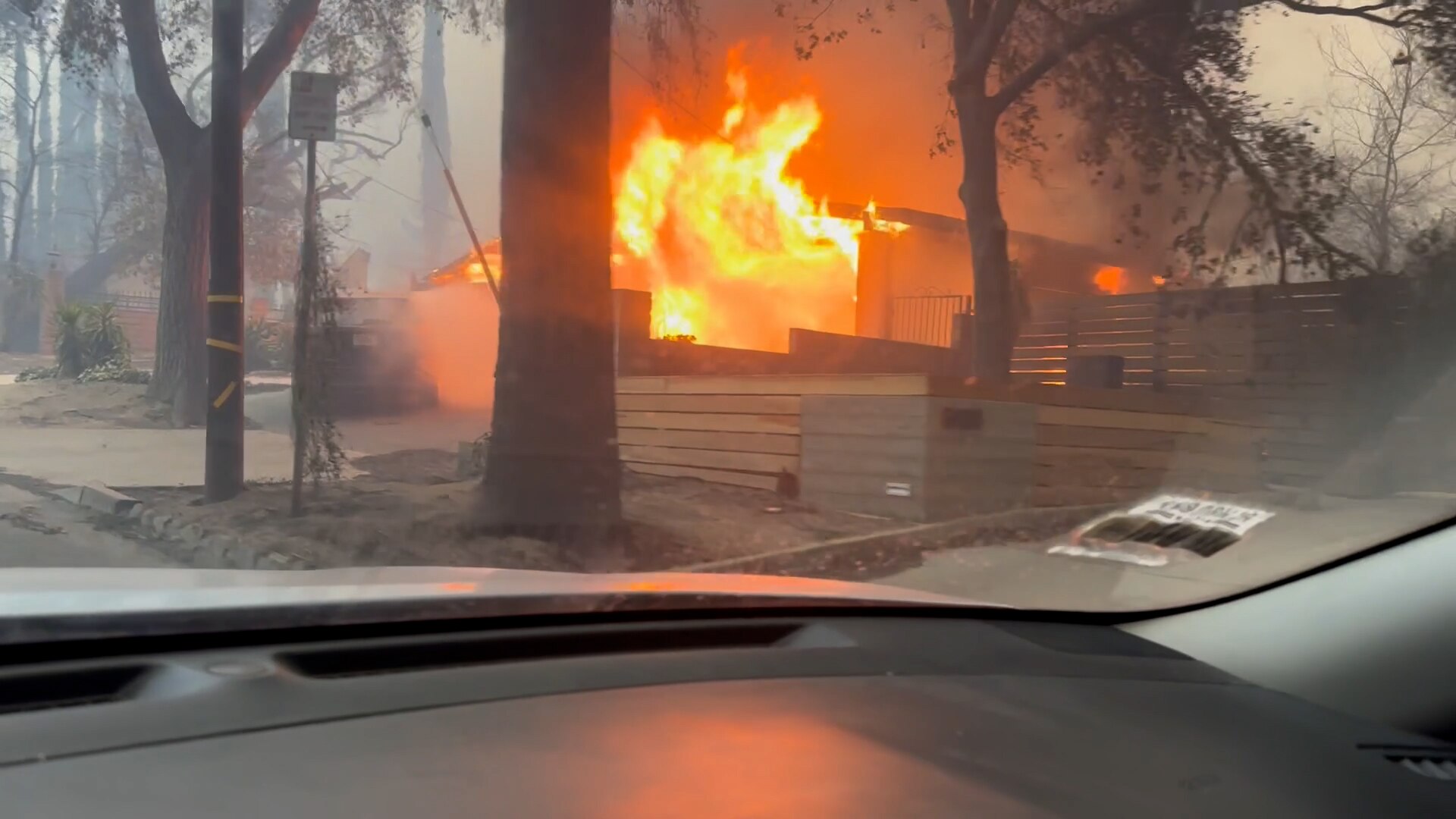 Steven Scipio films as he returns to his Altadena home to find it ...