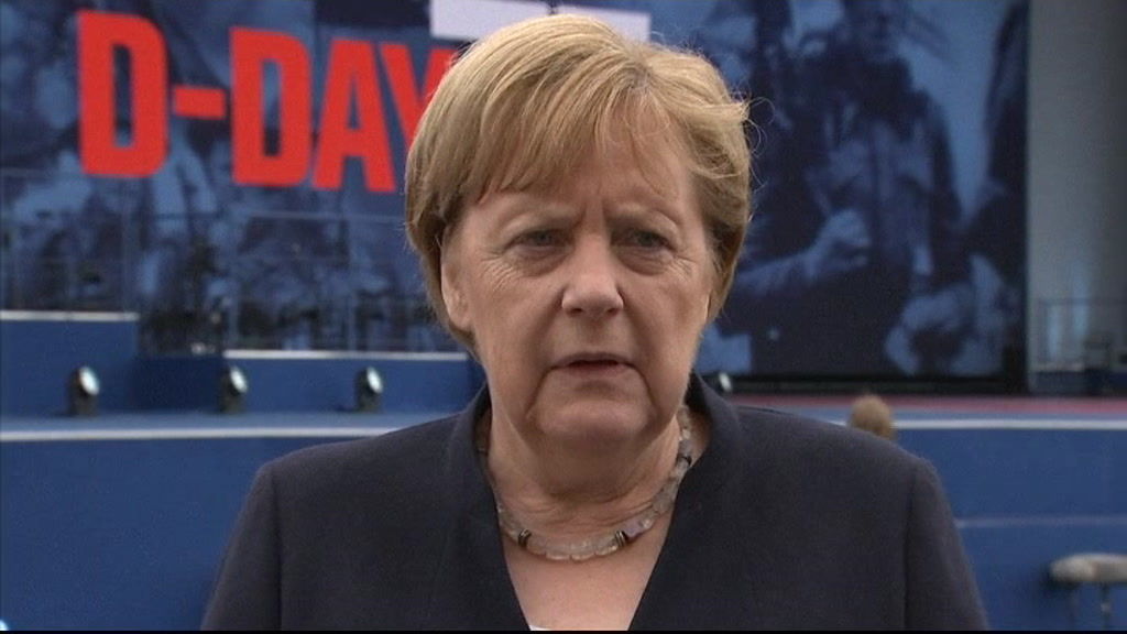 Angela Merkel recalls sacrifices of Allied soldiers in WWII - ABC News