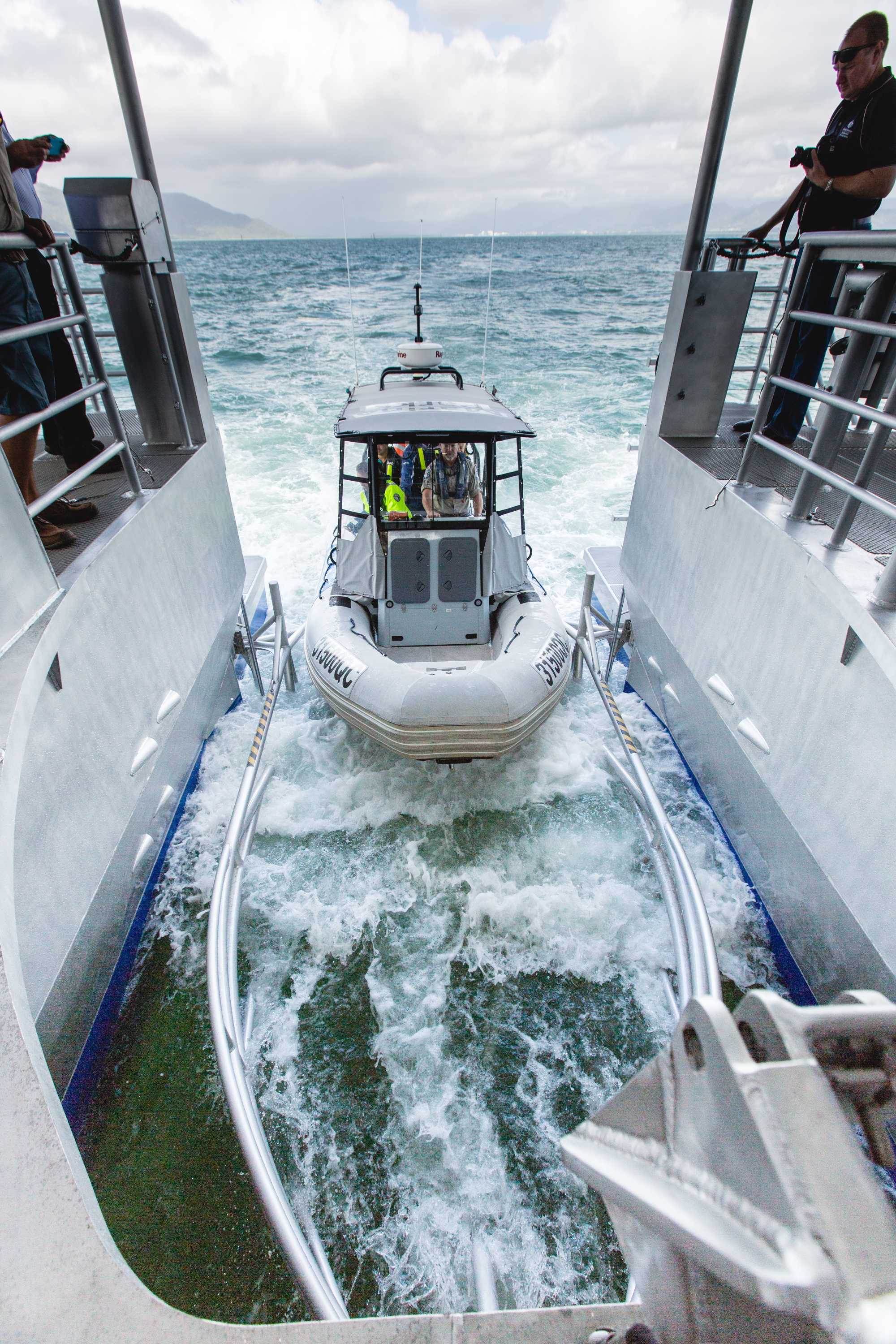 Tour the Reef Ranger vessel protecting the Great Barrier Reef against ...