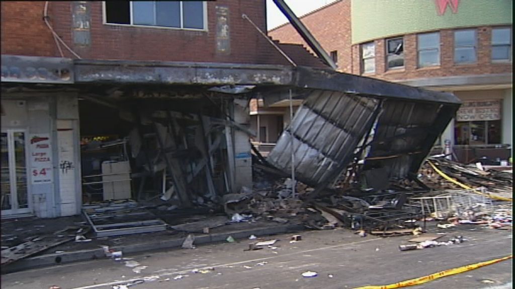 A crime scene is established at supermarket explosion site in Sydney ...