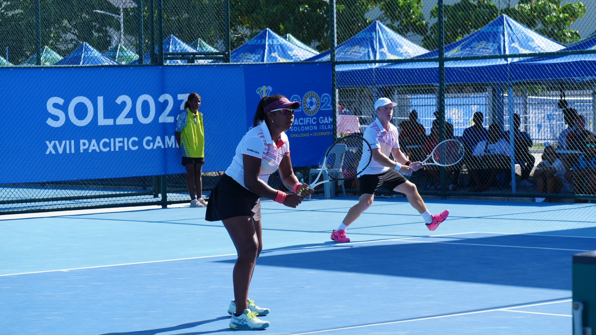 Papua New Guinea takes gold in mixed doubles tennis against Tahiti at ...