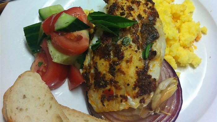 Spanish crusted snapper with crispy potato - ABC News