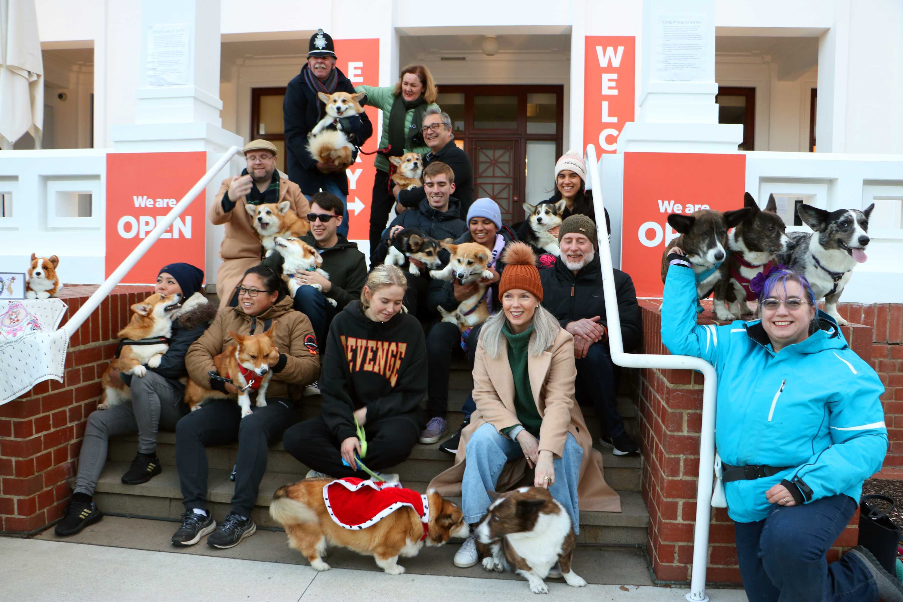 Barking madness: Corgi dogs of Canberra gather for Queens Jubilee - ABC ...