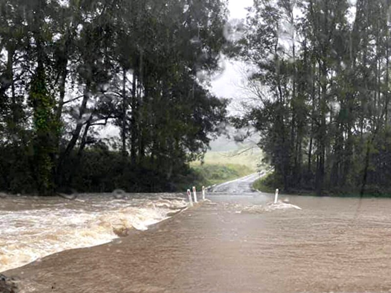 Motorists warned to take extreme care with heavy rain triggering a road ...