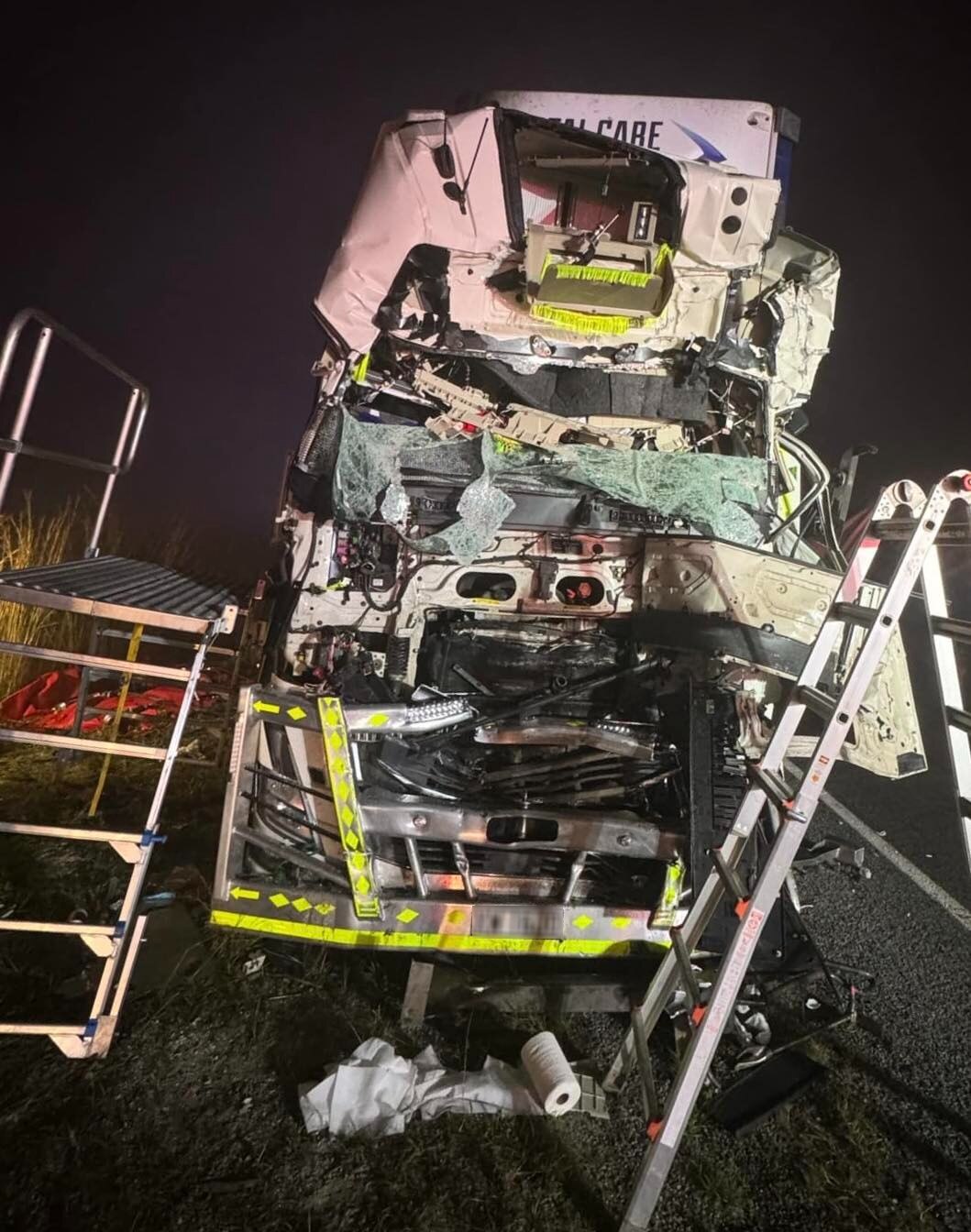 Five trucks and two ambulances crash on Bruce Highway south of Miriam ...