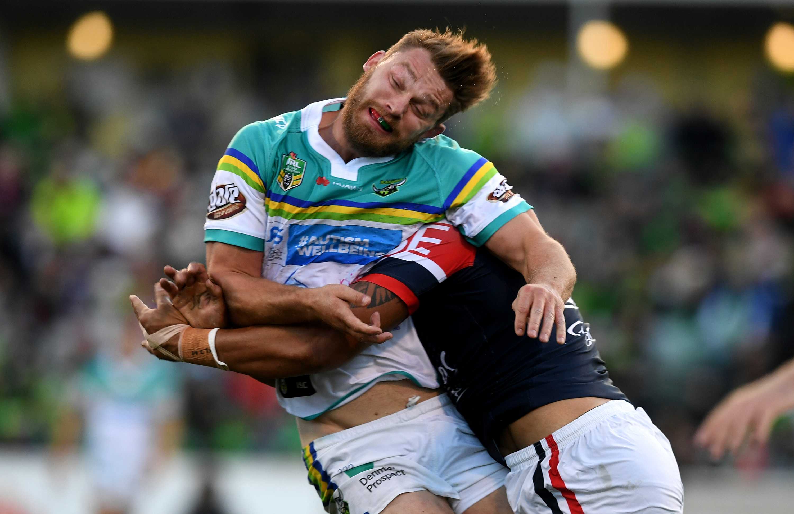 Canberra Raiders repel Sydney Roosters to claim 24-16 NRL victory - ABC ...