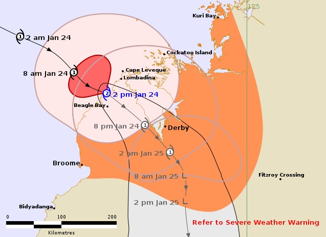 Reports of power outage in parts of Derby as Tropical Cyclone Luana ...