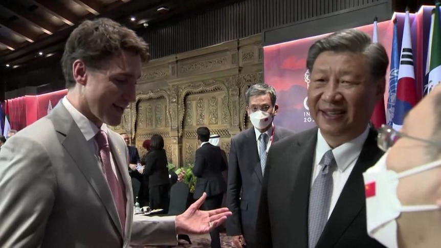 Xi Jinping confronts Justin Trudeau over alleged leaks - ABC News Xi Jinping confronts Justin Trudeau over alleged leaks - ABC News