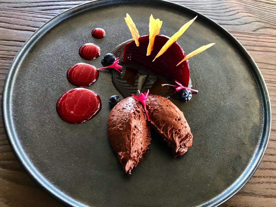 Chocolate mousse with candied beetroot - ABC Everyday