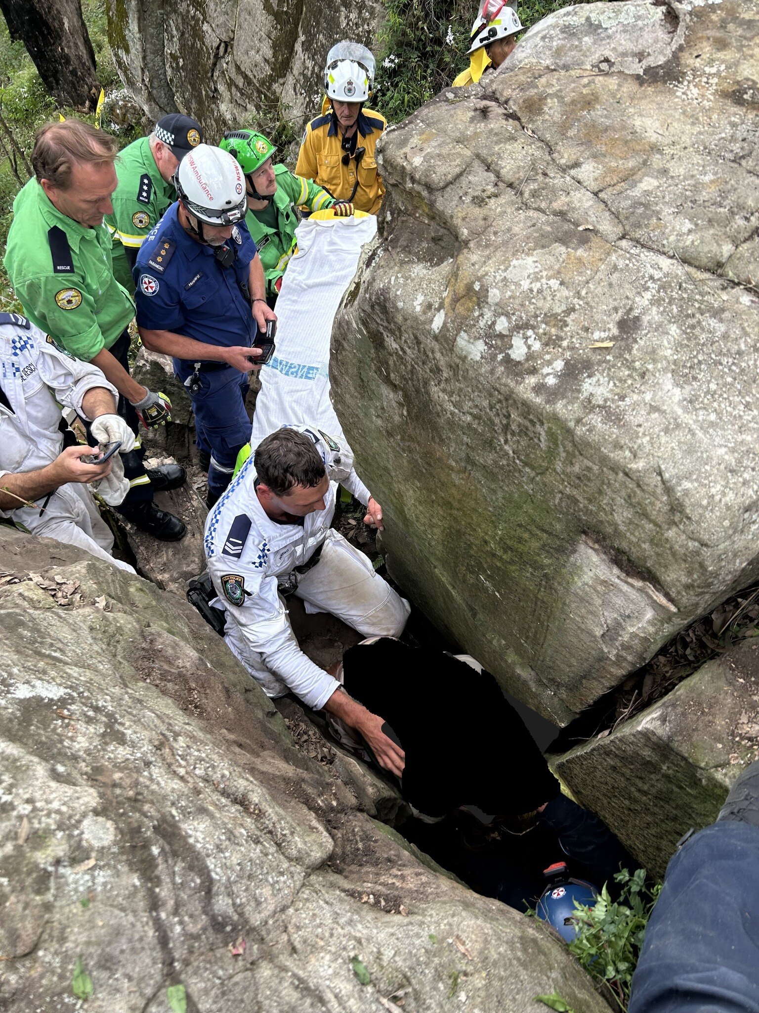 Woman who was stuck in Hunter Valley rock crevice for seven hours ...