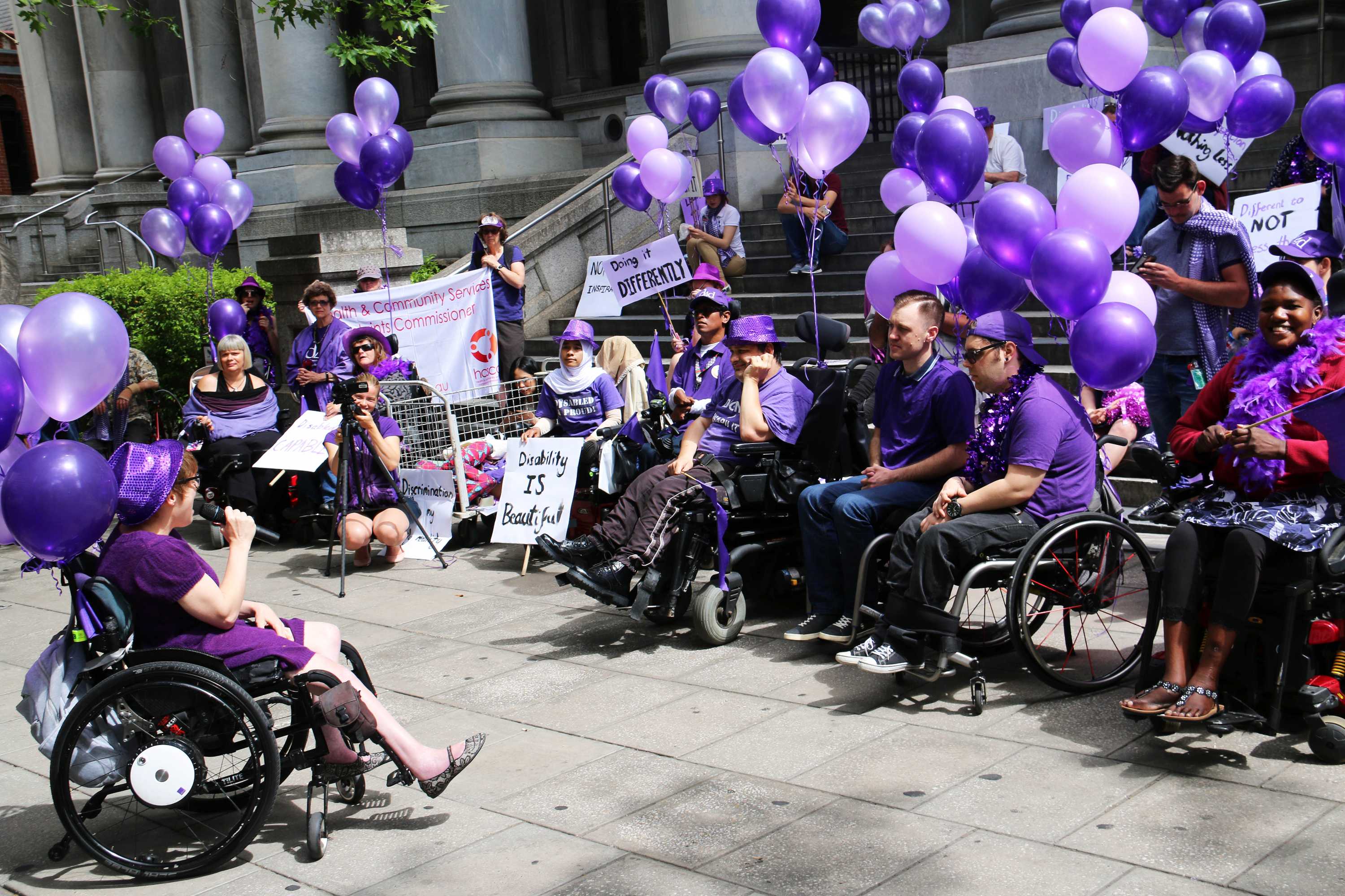 Disabled people march to be heard in Adelaide's second Pride event ...
