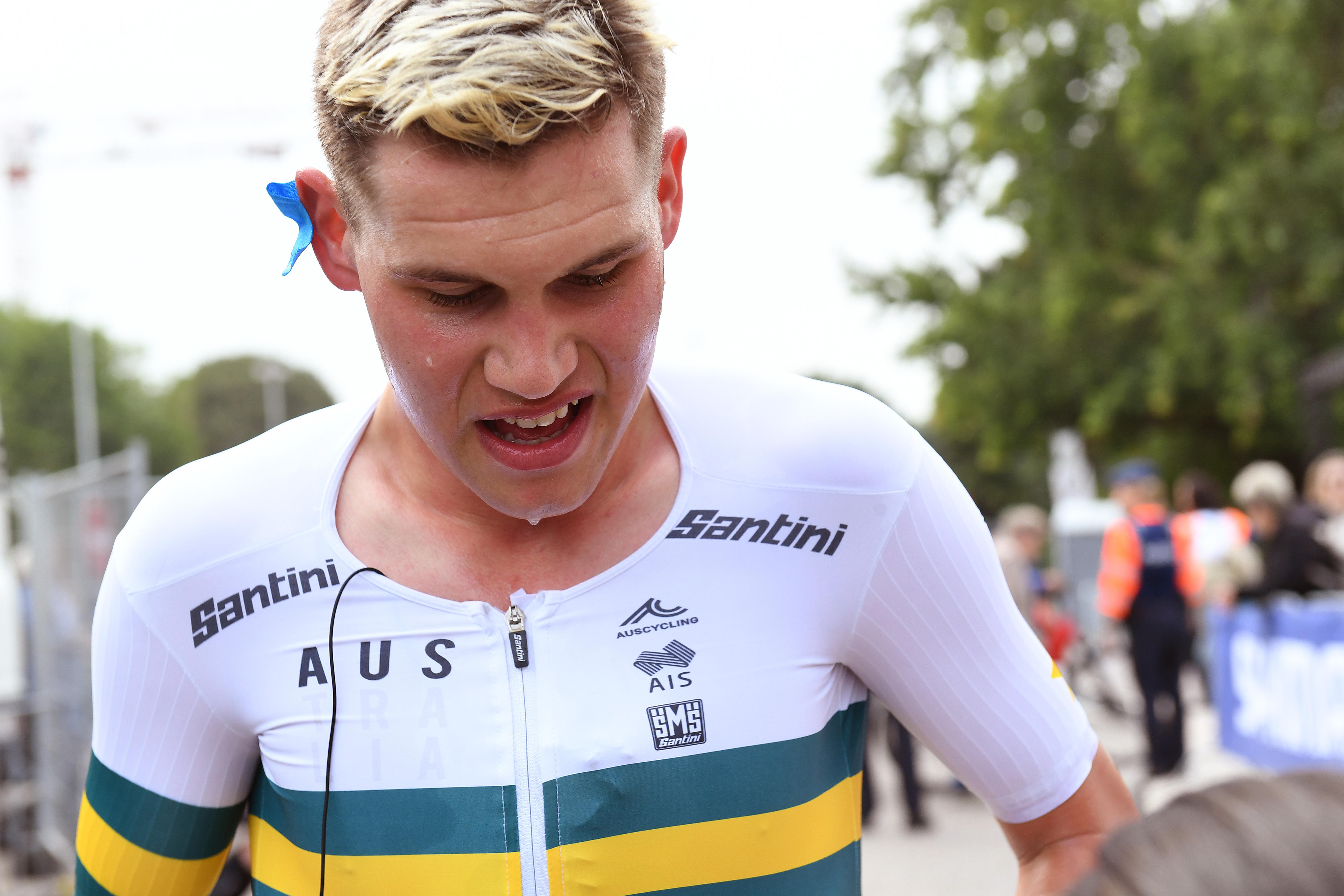 Luke Plapp races to under-23 world time trial silver at road cycling ...