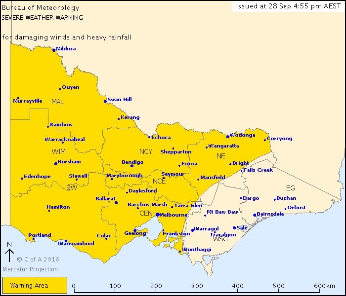 Victoria weather: Intense storm predicted to weaken as it moves in from ...