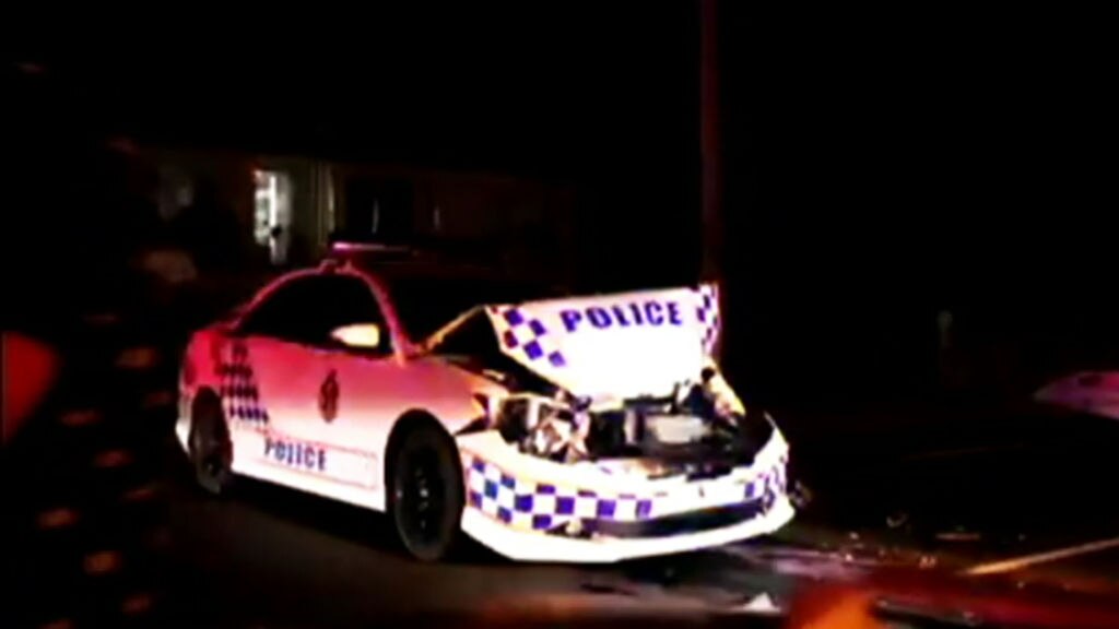 Police car rammed, motorcycle officer driven off road in separate ...