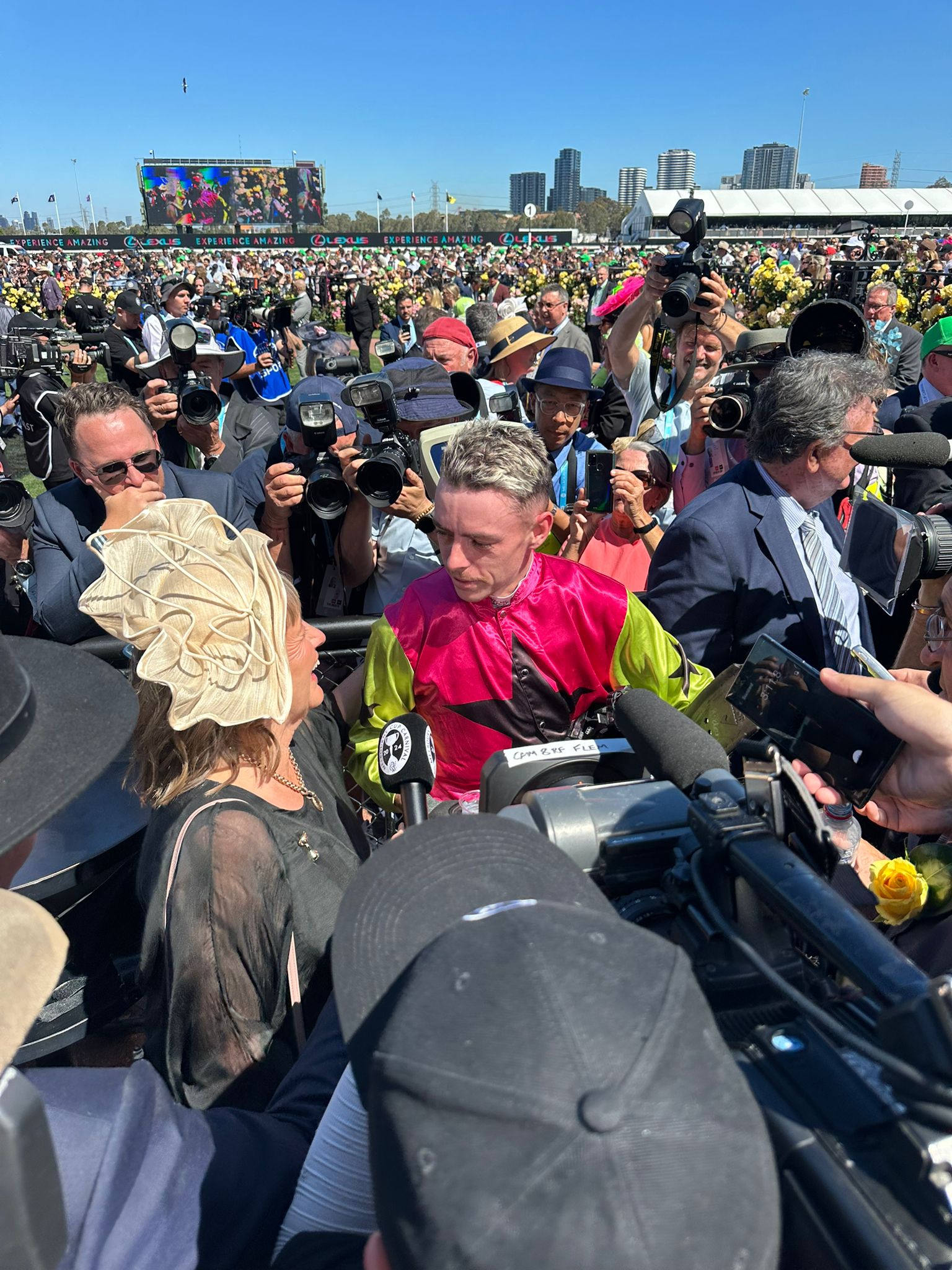 Jockey, trainer and owner of Melbourne Cup winner Knight's Choice speak ...