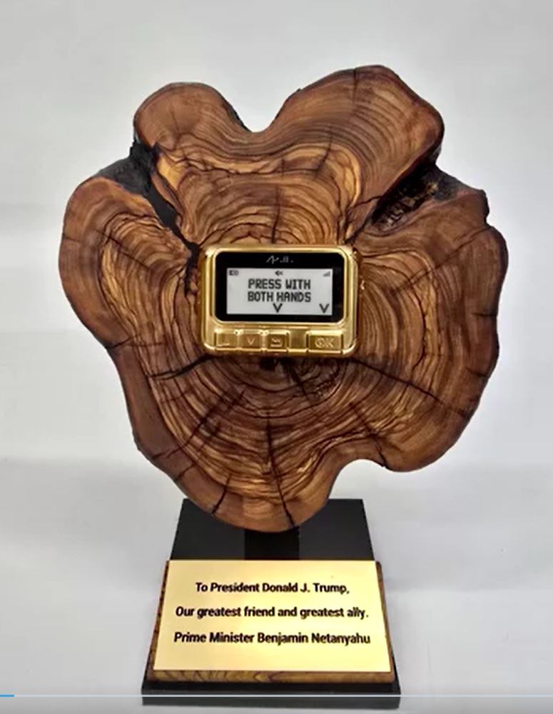 Israel PM gifts Trump gold pager, in apparent reference to attacks on ...