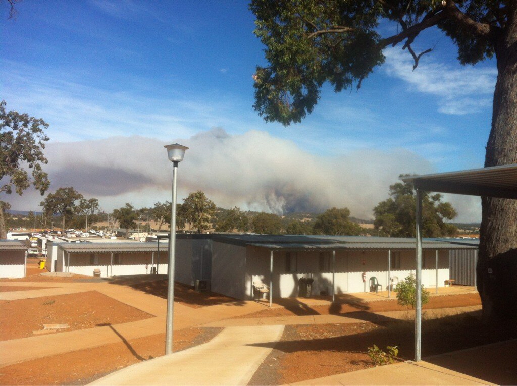 Crews battle out of control fire in Boddington - ABC News