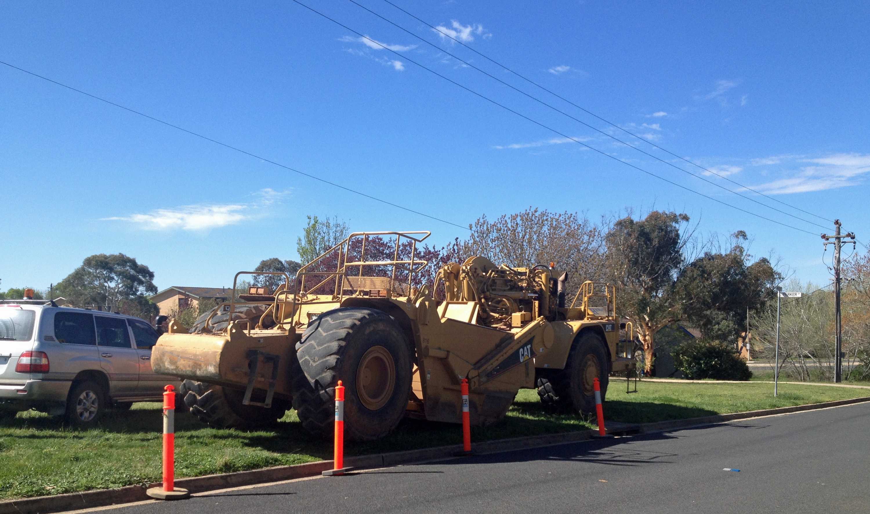 Man arrested after road scraper joy ride through Canberra - ABC News
