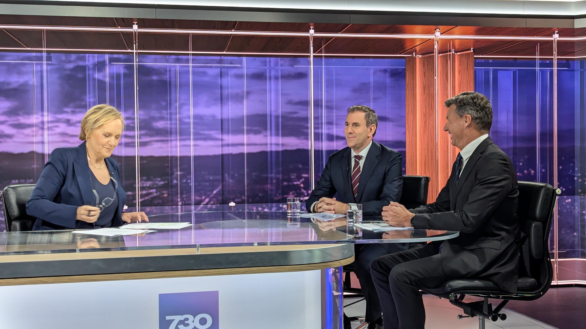 Jim Chalmers and Angus Taylor debate erupts into war of words on ...