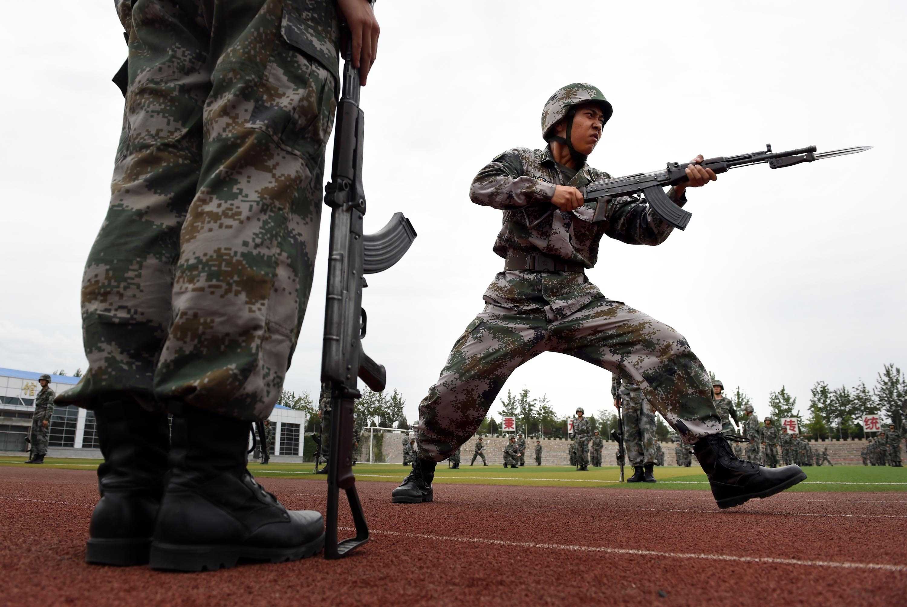 China's People's Liberation Army shows off its military might to the ...