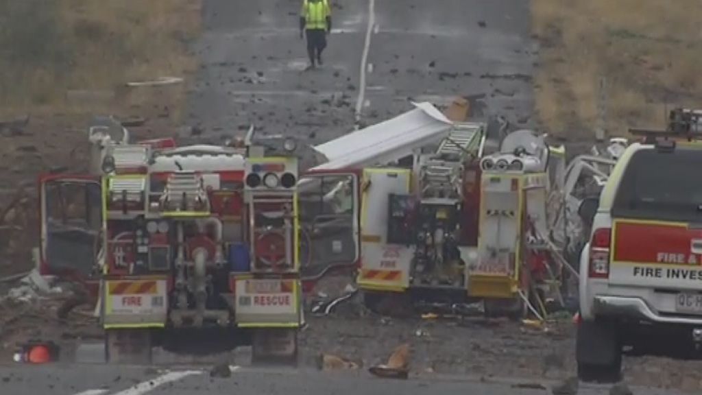 Investigators on ground at massive truck explosion - ABC News