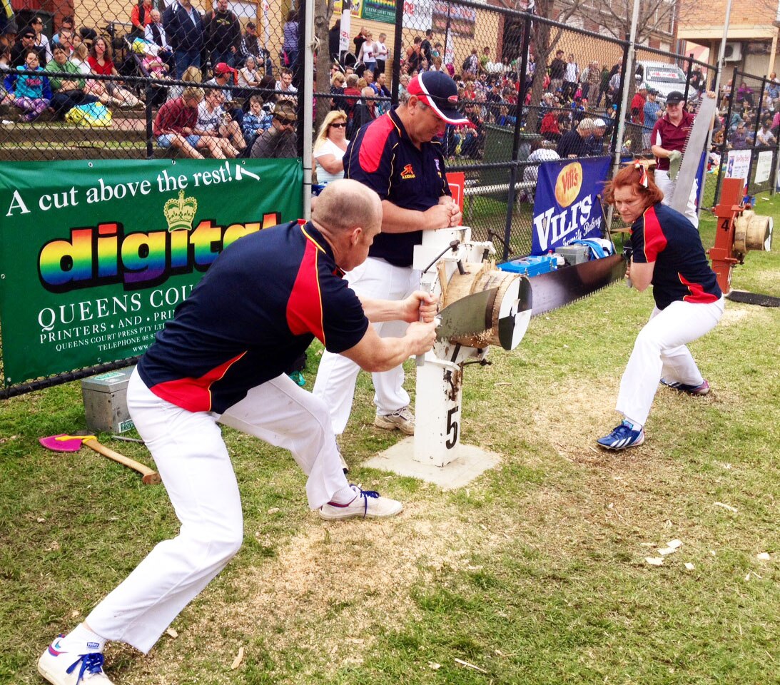 Women show off woodchopping and sawing skills at Royal Adelaide Show ...