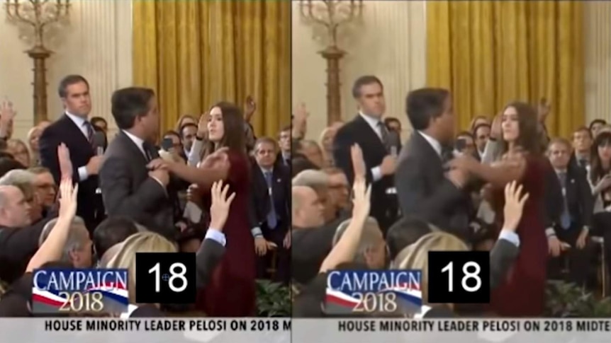 Jim Acosta suspension: Sarah Sanders accused of sharing 'doctored ... Jim Acosta suspension: Sarah Sanders accused of sharing 'doctored ...