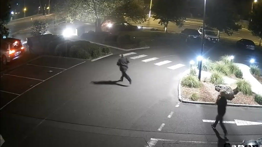 Security guards chase youth involved in crash (top left) - ABC News