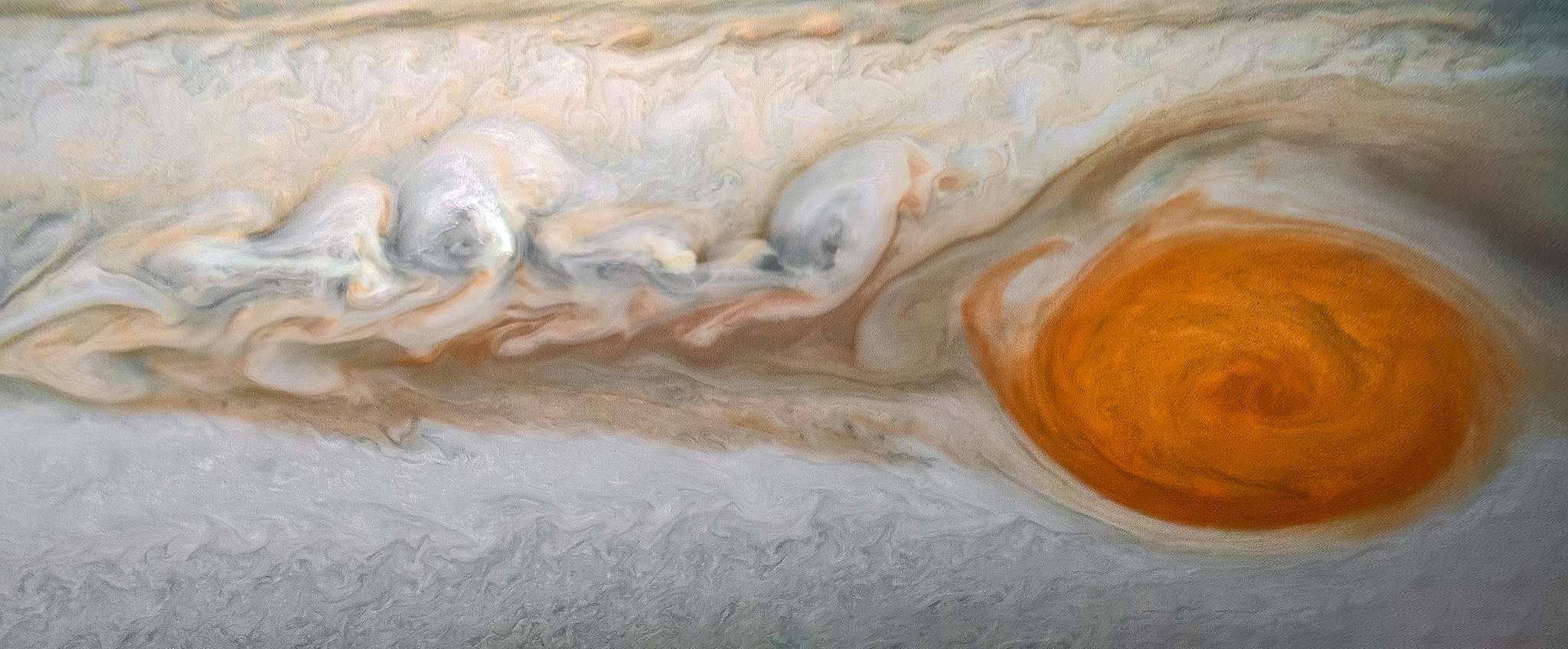 Jupiter's 'dramatic atmosphere' creates stunning painting-like effect ...