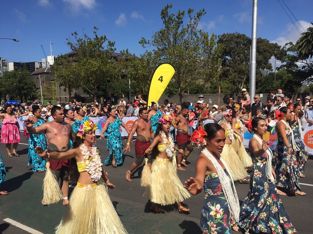 Moomba parade: Thousands line St Kilda Rd for colourful Melbourne ...