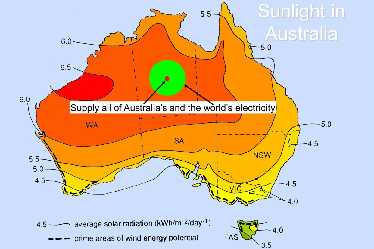 Big solar - Australian sunlight could power the planet - ABC Radio National
