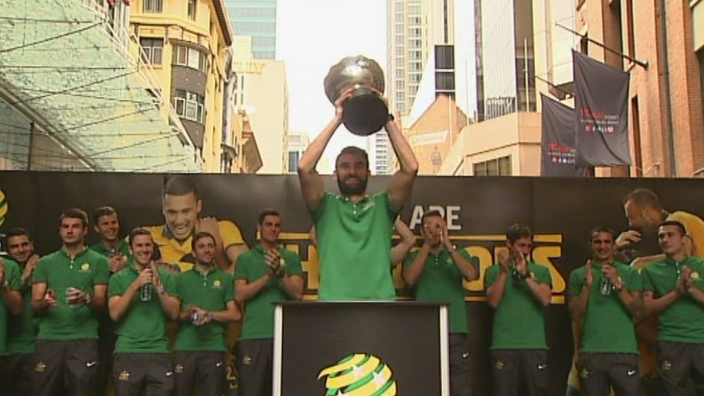Socceroos celebrate after historic win - ABC News