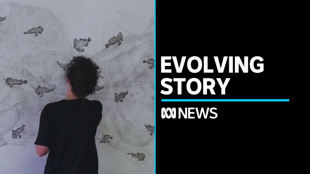 Artist tells compelling story through short-lived drawings - ABC News