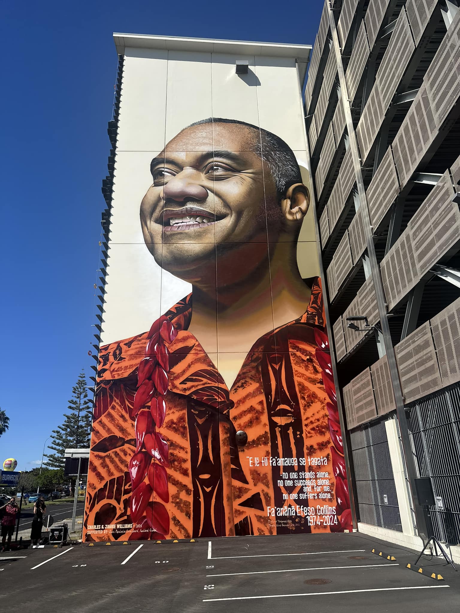 Auckland mural commemorates Fa'anānā Efeso Collins - ABC Pacific
