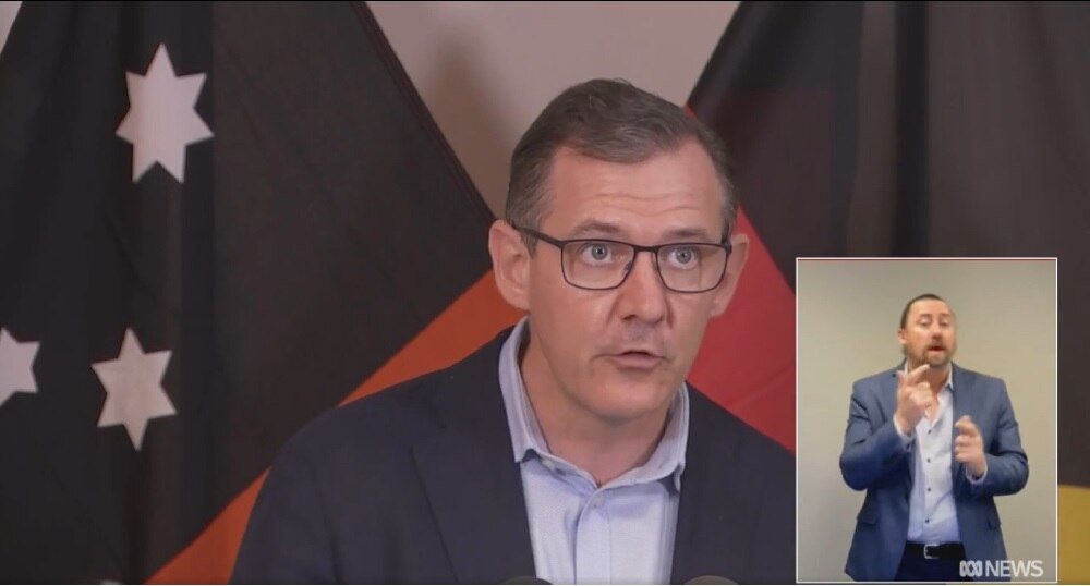 Mike Webb is the Auslan interpreter you've been seeing so much of ...